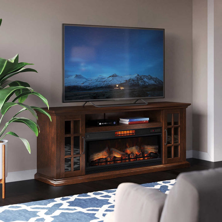 Tresanti Mayson TV Console with ClassicFlame CoolGlow 2-in-1 Electric ...